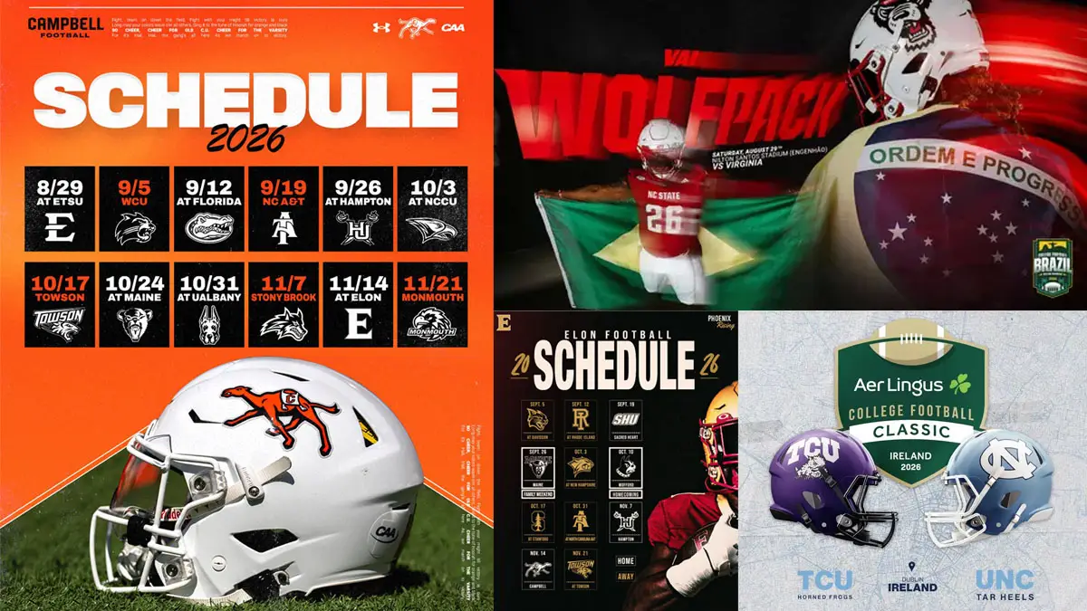 2026 North Carolina College Football Schedule | Matchups, Kickoff Times ...