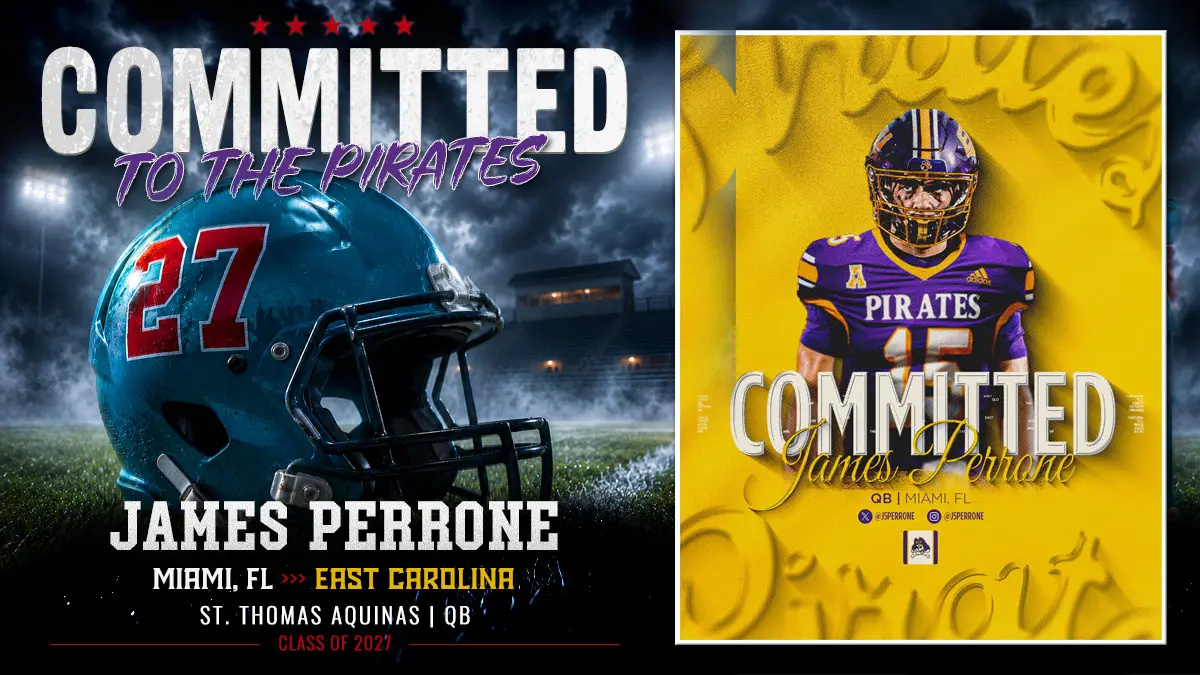 ECU Lands Elite Florida QB James Perrone as First 2027 Commitment ...